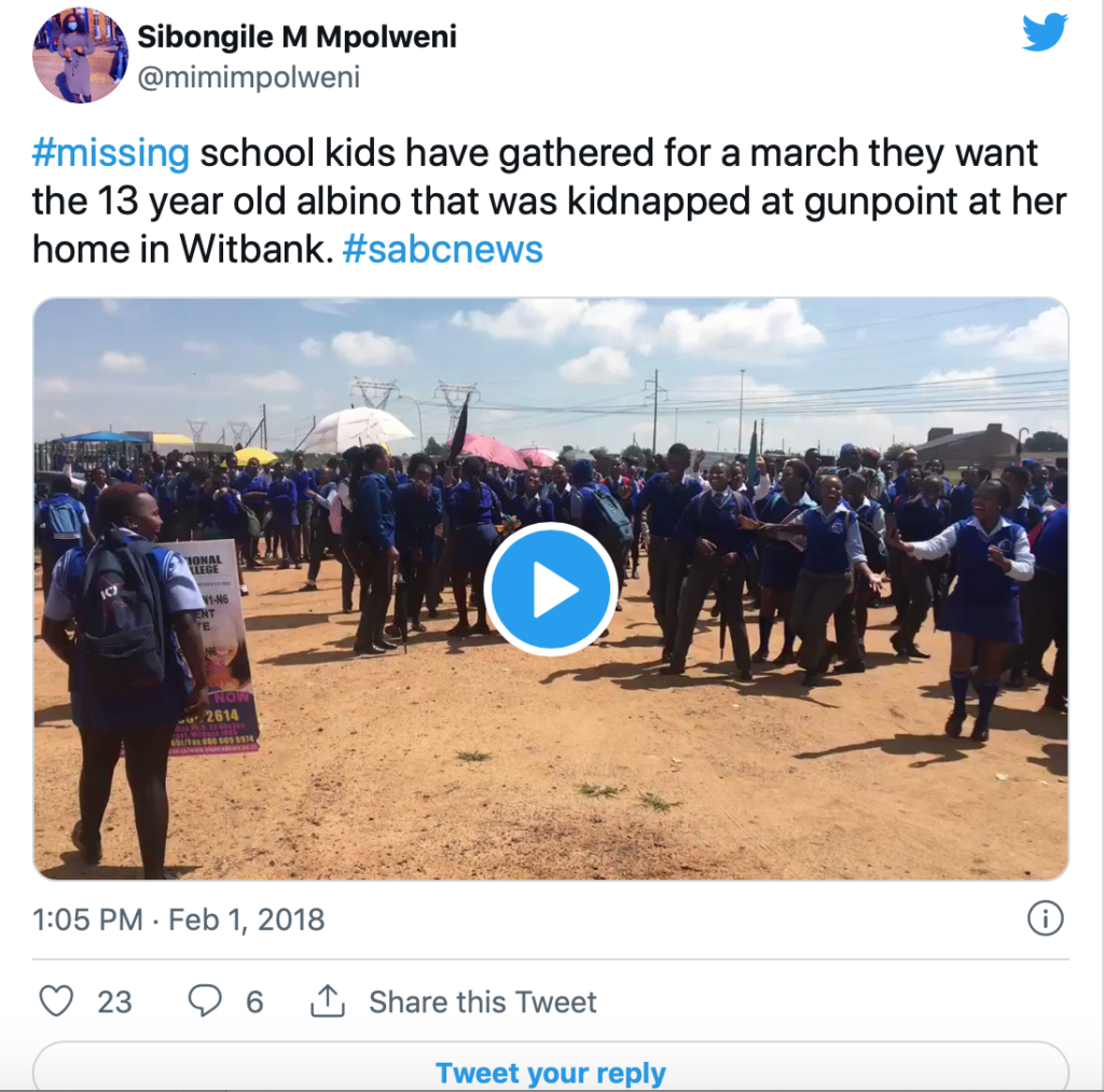 Trial of the muti murderers of Gabisile Shabane, a young girl with ...