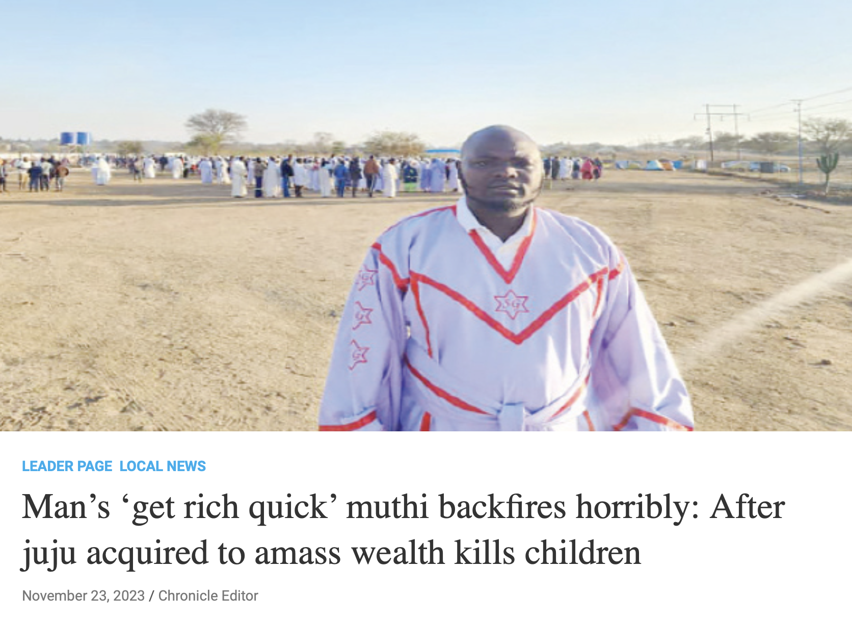 christian church | Ritual Killing In Africa